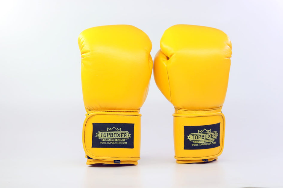 TopBoxer Win1 Yellow Boxing Gloves – TopBoxer Custom Boxing Equipment